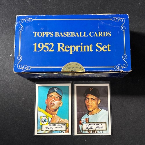 1952 Topps - 1983 TCG Complete Reprint Set w/Mickey Mantle & Willie ...