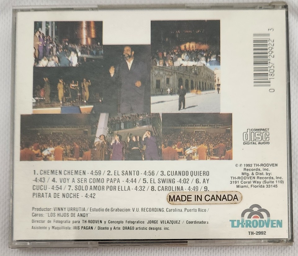 Andy Montañez El Swing De Siempre CD 1992 TH Rodven | eBay