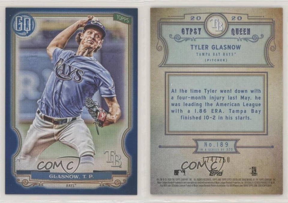 2020 Topps Gypsy Queen Blue 124/150 Tyler Glasnow #189 1u6 | eBay