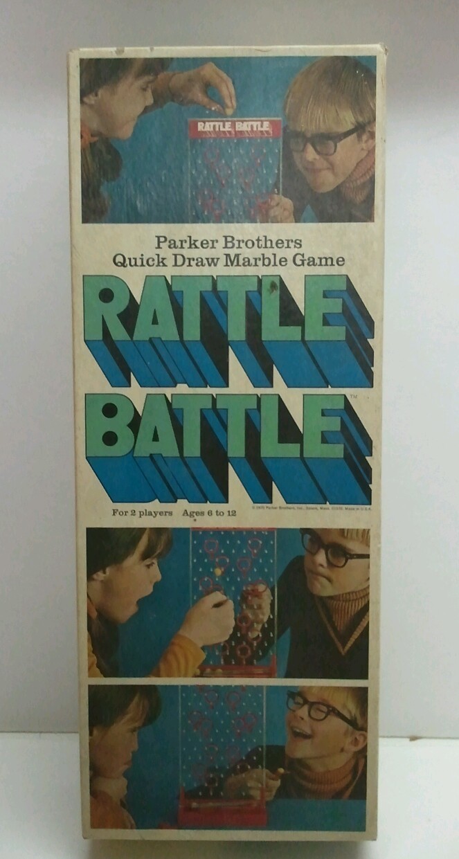 VINTAGE TOY 1970 PARKER BROTHERS RATTLE BATTLE MARBLE GAME | eBay