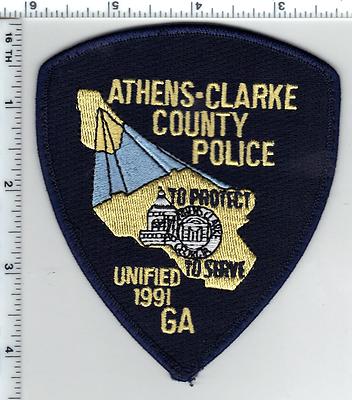 Athens-Clarke County Police (Georgia) Uniform Take Off Shoulder Patch ...
