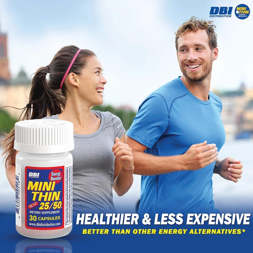 2x Bottles Mini Thin 25/50 Herbal Dietary Supplement (30 Capsules Per ...
