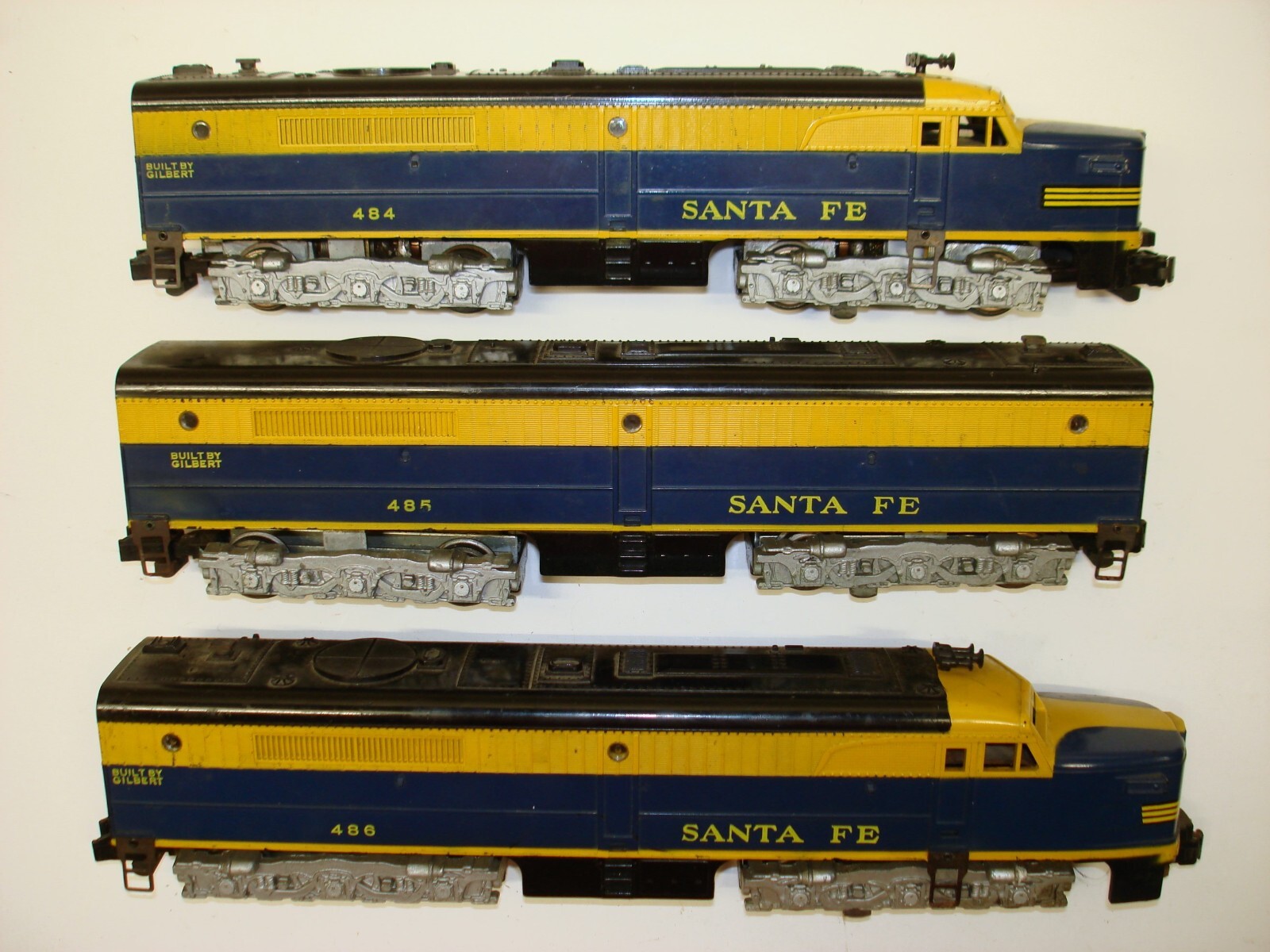 484/485/486 American Flyer Santa Fe Alco A-B-A Diesel Engines [Lot QQ8 ...