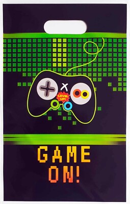 GAME ON VIDEO GAMING PARTY LOOT LOLLY GOODY FAVOUR BAGS PARTY SUPPLIES ...