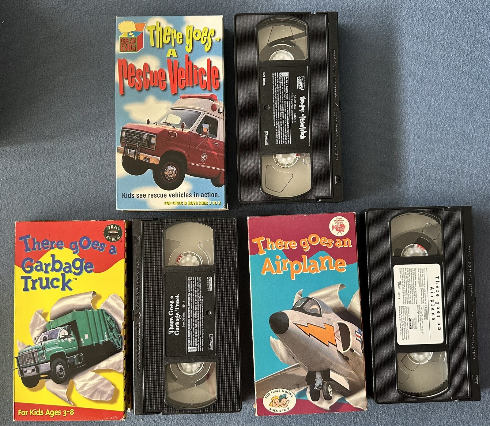 There Goes an Airplane, A Rescue Vehicle, A Garbage Truck (VHS, 1994 ...