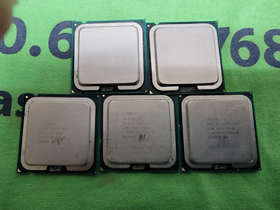 Lot of 5 - Intel Core 2 Duo E6300 SLA5E 1.86GHz 1066MHz FSB 2MB LGA775 ...