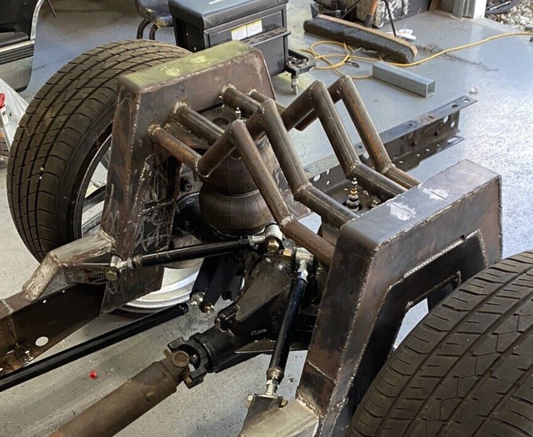 Weld On Triangulated Air Ride Mount Bracket 2.75"Axle&2500lb Air Bags ...