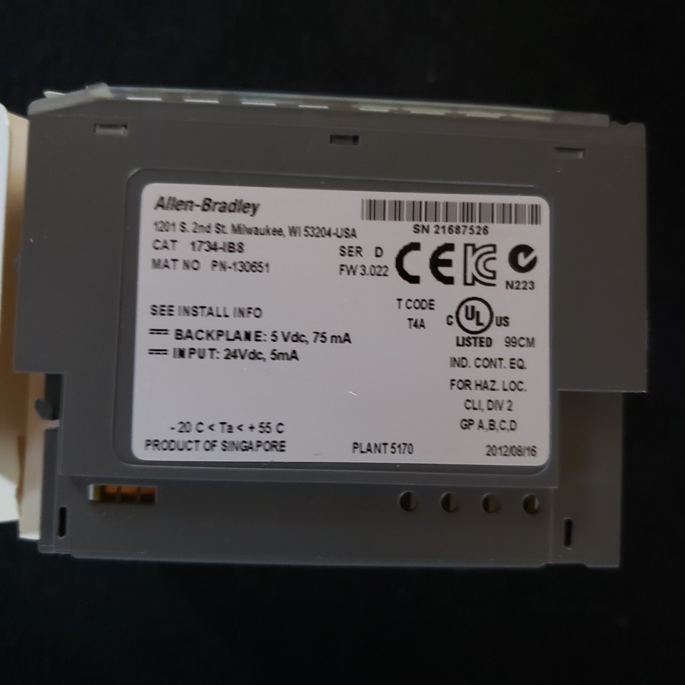 1734-IB8 Allen-Bradley Ser D 8Point Digital Input Module | eBay