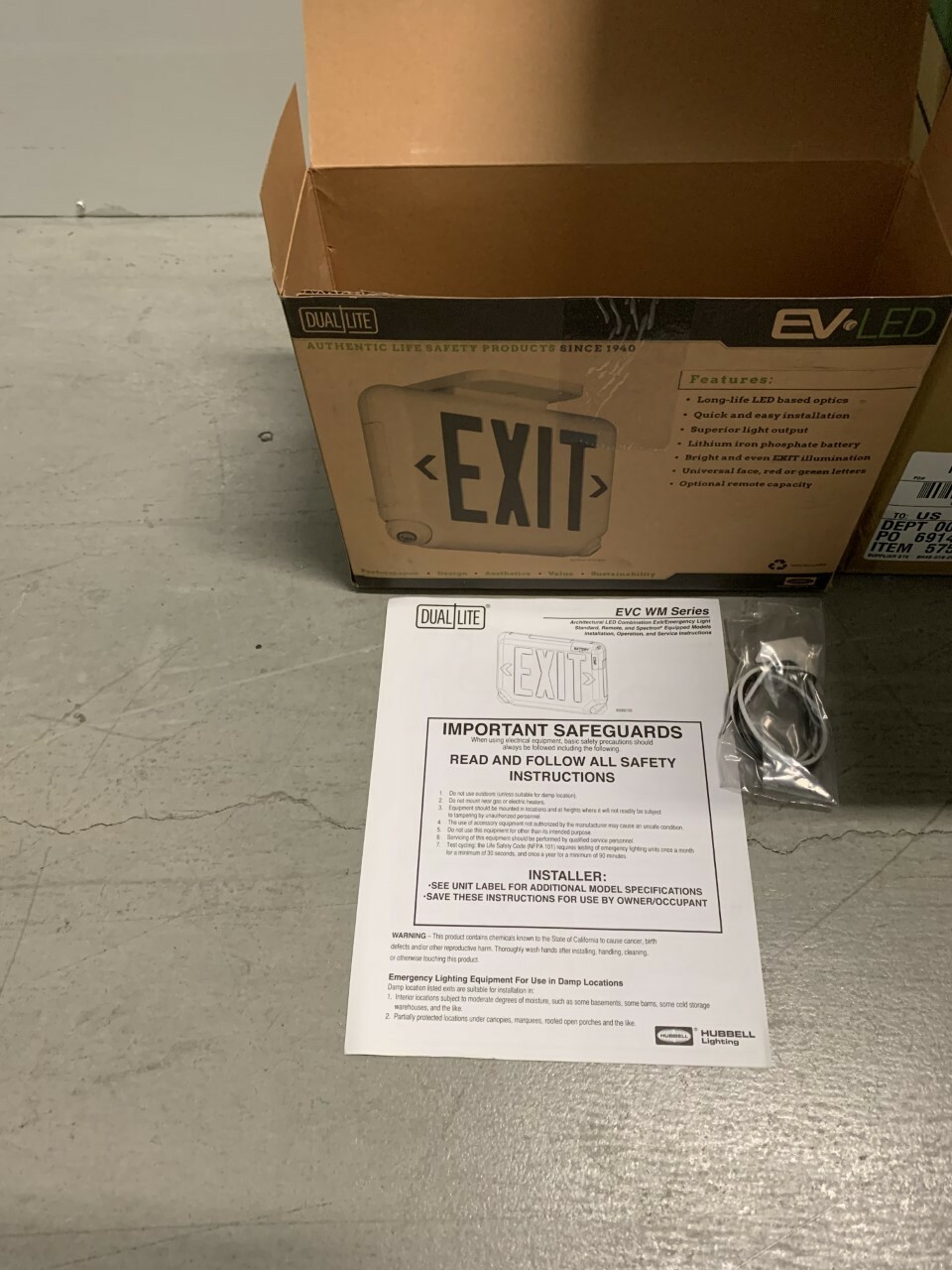 Brand New Dual Lite EV LED Exit Signs | eBay