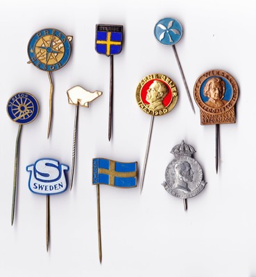 Vintage SWEDEN pin badges Sverige Sporrong & Co Resor King Gustaf V | eBay