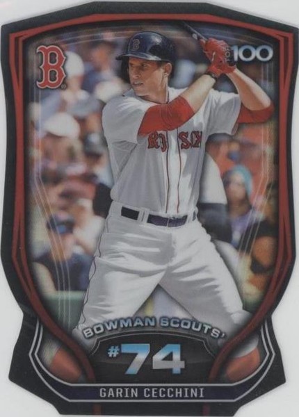 2015 Bowman - Bowman Scouts' Top 100 Die-Cut #BTP-74 Garin Cecchini /99 ...
