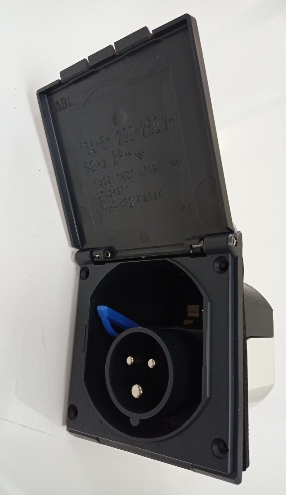 Fawo Mains Hook Up Inlet Flush Socket Grey Square 240v Caravan ...