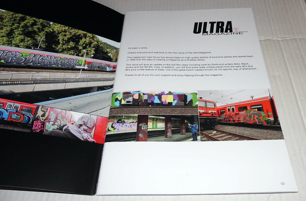 Graffiti Magazine "ULTRA" #06 2017 Walls Trains Montana Belton Ruhrpott ...