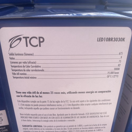 New Lot Of 9 TCP Elite LED 9W 3000K Light Lamp Bulbs | eBay
