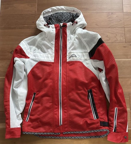 KUSHITANI Full Mesh Parka Jacket k-2337 Size: M White/Red EX limited ...