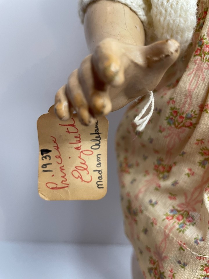 20” Vintage 1930's Madame Alexander “Princess Elizabeth” Composition ...