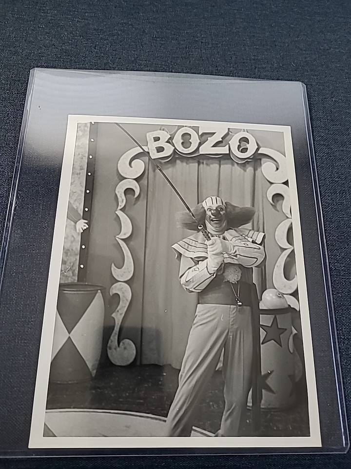RARE 1970s Bozo The Clown 6x8 Promo Photo- Funny Fishing Rod Pose A | eBay