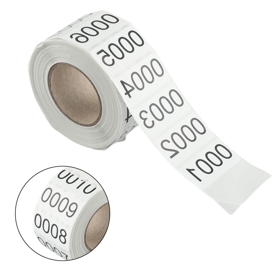 1X Number Stickers Paper, Self-adhesive For Easy Organization And ...