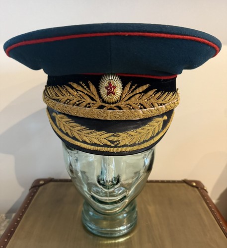 Cold War Soviet Russia DDR Military High Ranking General’s Peaked Visor ...
