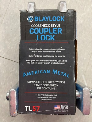 Blaylock Gooseneck Style Coupler Lock TL 55 PAT # D0402602S | eBay