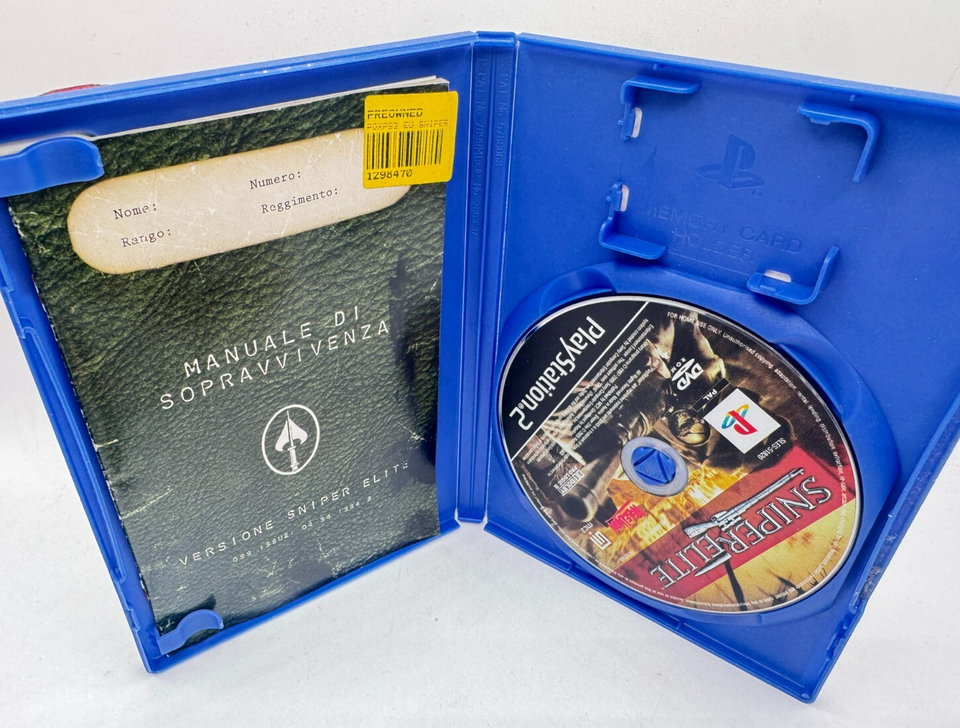Sniper Elite PS2 sony PLAYSTATION 2 Pal Eng Game Used Italian Complete ...