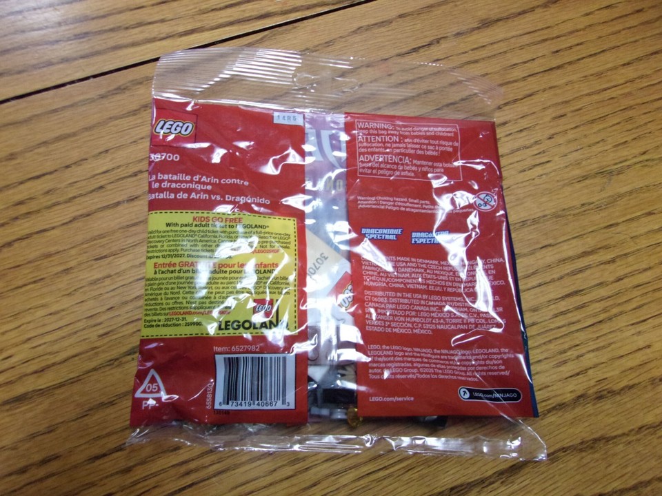 New 2025 Lego Ninjago 30700 Arin vs. Dragonian Battle Polybag Set | eBay
