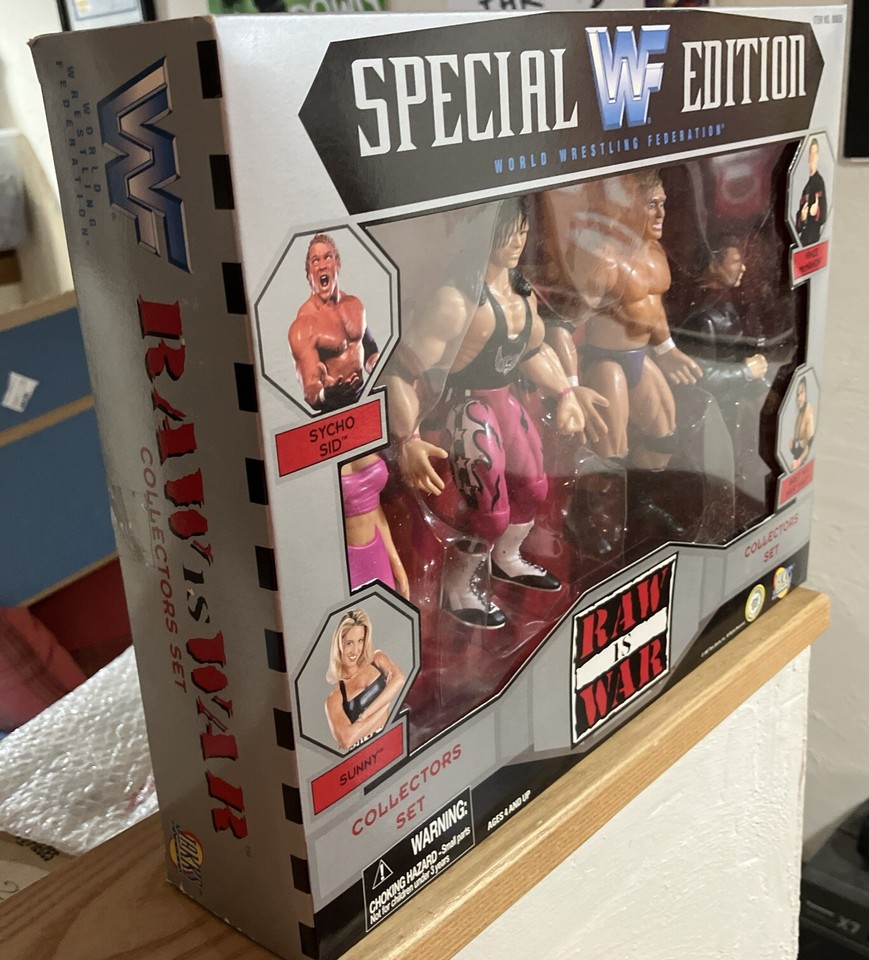 VTG WWF Raw Is War Special Edition Collectors Set 4 Figures 1997 NEW ...