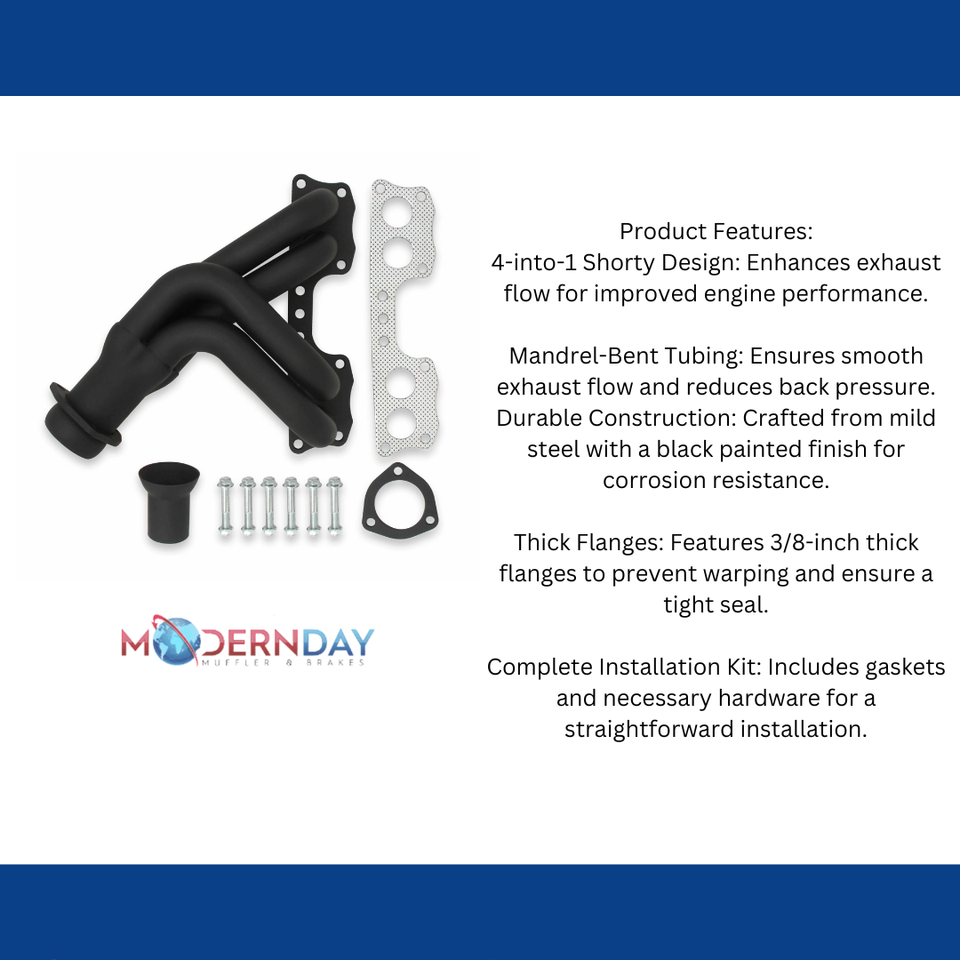 Flowtech 19000FLT Shorty Header 1975-1988 Toyota Pickup 20R 22R 75-81 ...