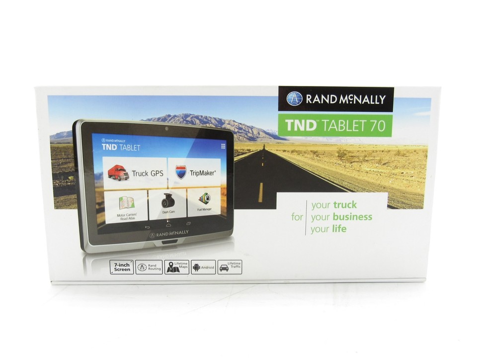 Rand McNally TND Tablet 70 TNDT70 7' Commercial Truck GPS New / Sealed ...