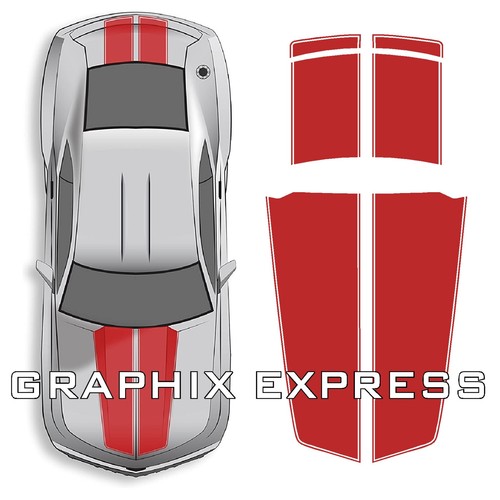 RED - Camaro RACING STRIPES Rally Decal 2010-2015 Chevy Hood Trunk ...