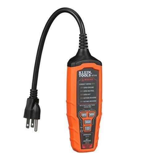 Klein Tools RT310 Receptacle Tester, AFCI and GFCI Outlet and Assorted ...