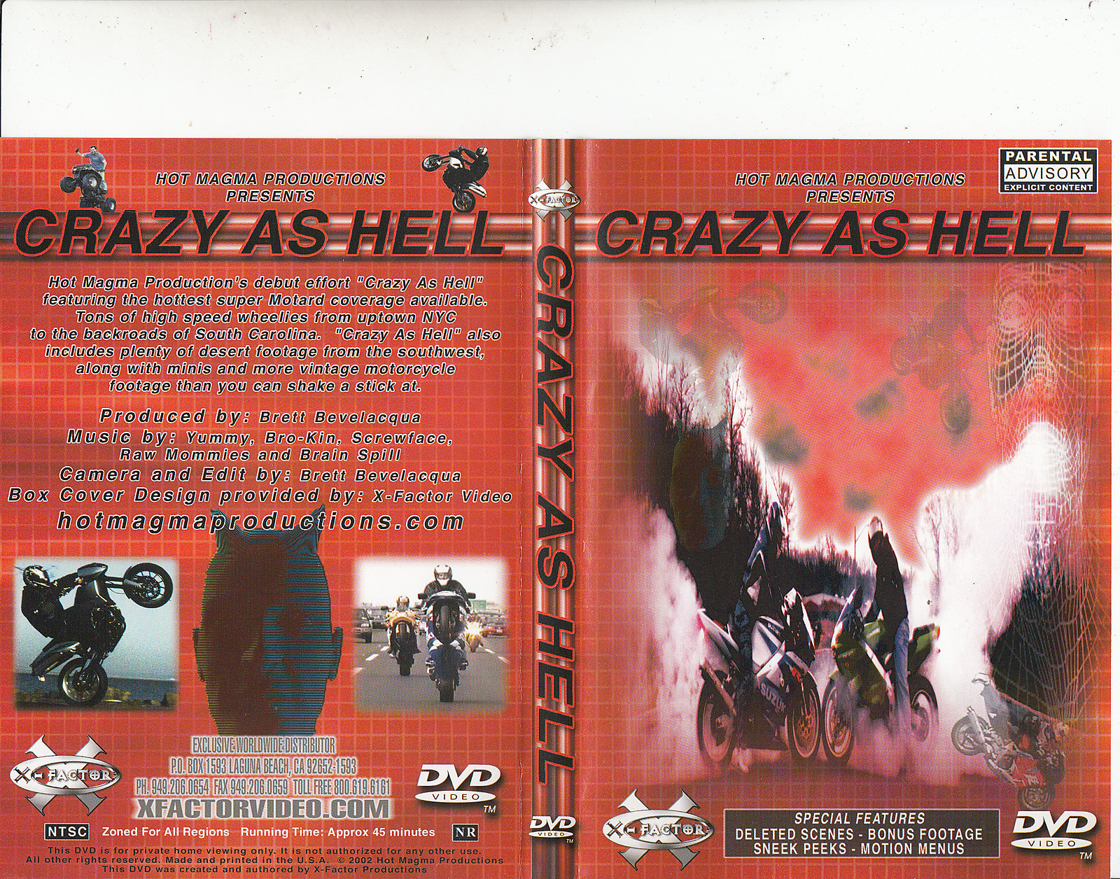 Hot Magma Productions:Presents-2002-Crazy As Hell-Motor Bike-DVD | eBay