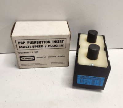 NEW IN BOX! HUBBELL PENDANT STATION PUSHBUTTON INSERT 28316-000 MS2 | eBay