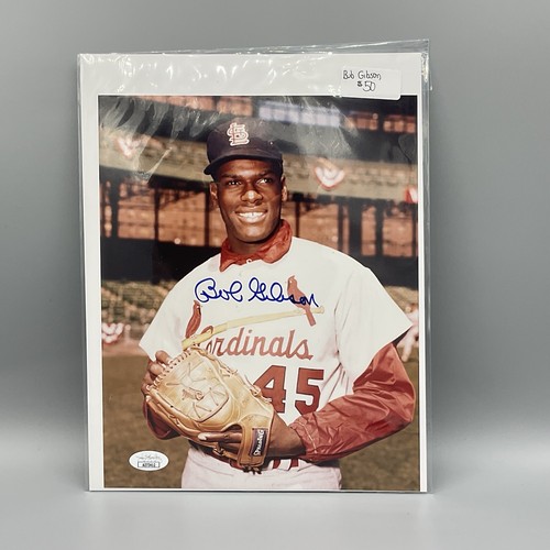 Bob Gibson Signed 8x10 Photo Autograph JSA St. Louis Cardinals | eBay
