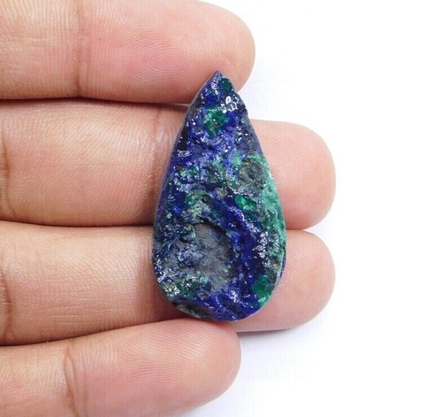 Top Grade 100% Natural Azurite Druzy Gemstone Loose For Jewelry 44 Cts ...