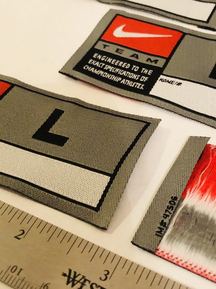 5 x OG Vintage 00's Authentic 100% NIKE Jersey Patch Embroidery NBA NFL ...