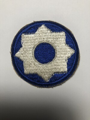 Authentic WW II 8th Service Command U.S. Army Shoulder Patch | eBay