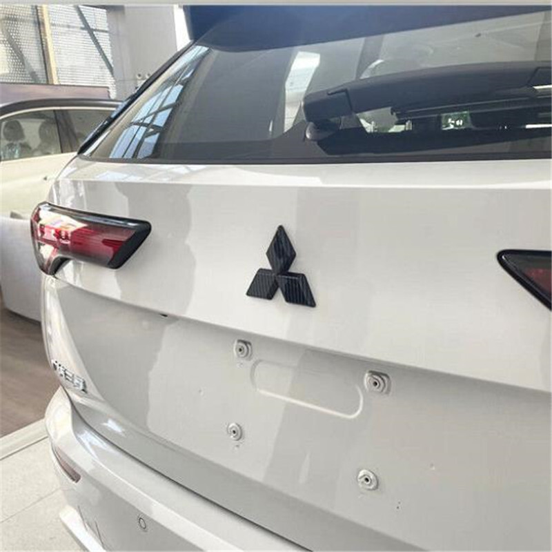 For Mitsubishi Outlander 2022-2025 Glossy Black Rear Logo Emblem Cover ...
