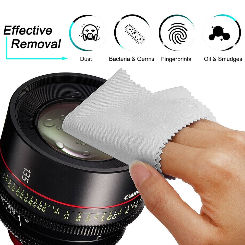 10 Pack Microfiber Cleaner Cleaning Cloth For Camera Lens Eye Glasses ...