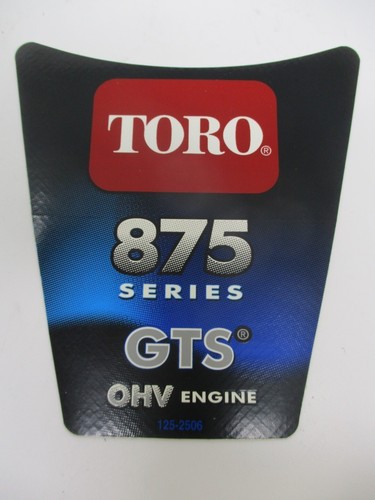 Genuine Toro 125-2506 Decal Walker Engine Shroud Recycler Lawn Mower ...