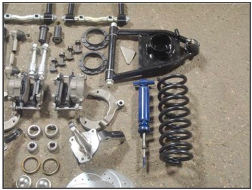 Mustang II 2 Front Suspension IFS Manual Drop Spindles Street Rat Rod ...