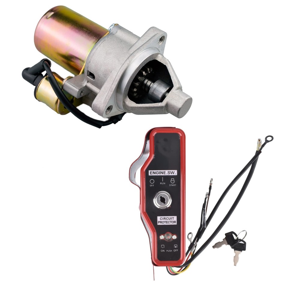 Electric Start Kit fits Honda GX390 13HP 2011 and Up Flywheel Starter ...