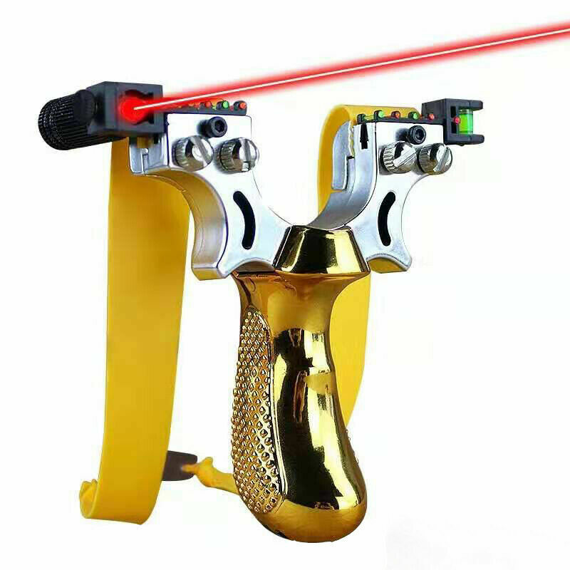 Powerful Hunting Slingshot Catapult Laser Sight High Velocity + 500 ...