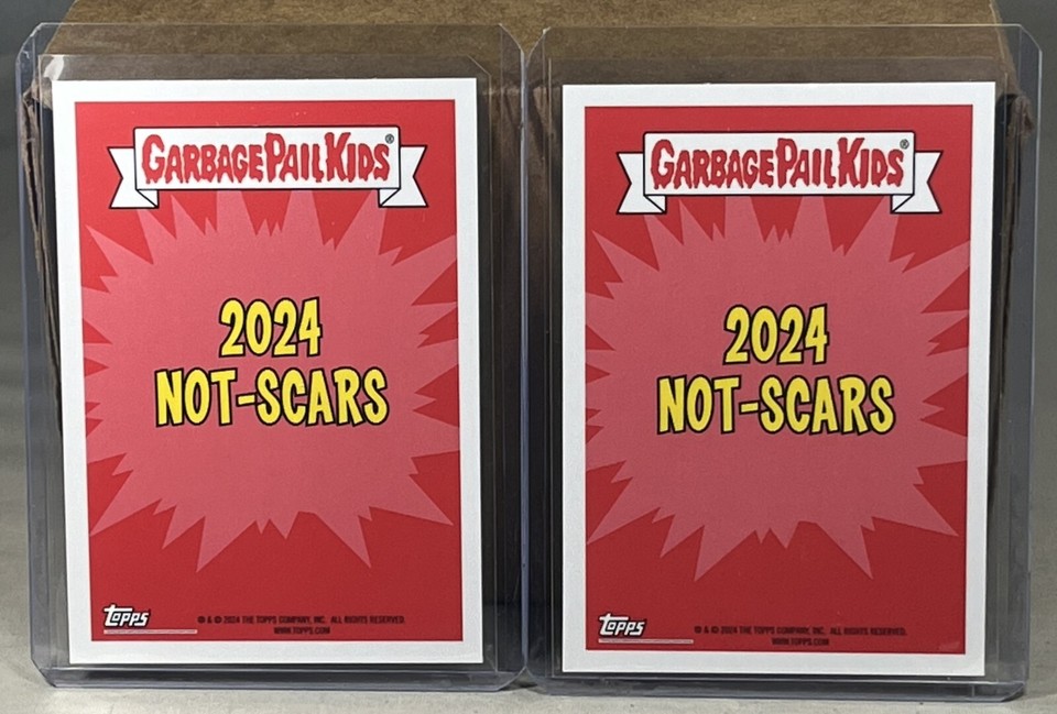 2024 TOPPS GARBAGE PAIL KIDS NOT SCARS #1A Owen Oppenheimer #1B Rocket ...