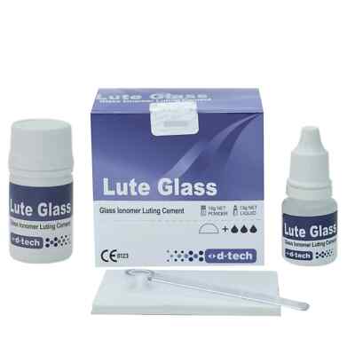 D Tech Lute Glass Ionomer Luting Cement Type I GIC Powder 15gm Liquid ...