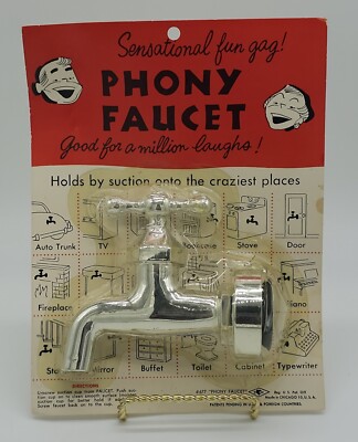 Phony Faucet Vintage Gag Gift Fake Faucet 1957 H. Fishlove & Co. | eBay