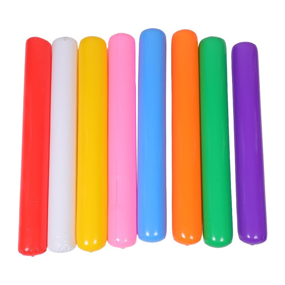 8pcs Colorful Inflatable PVC Pool Noodle Floats Swimming Float Toys ...