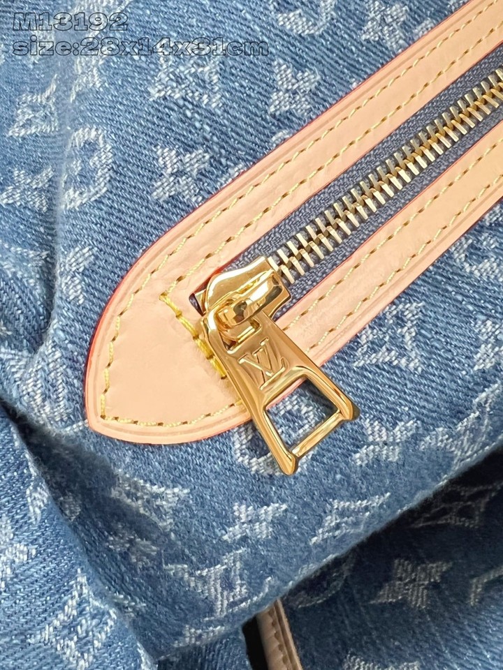 Louis Vuitton MM Monogram Denim Blue Bag | eBay