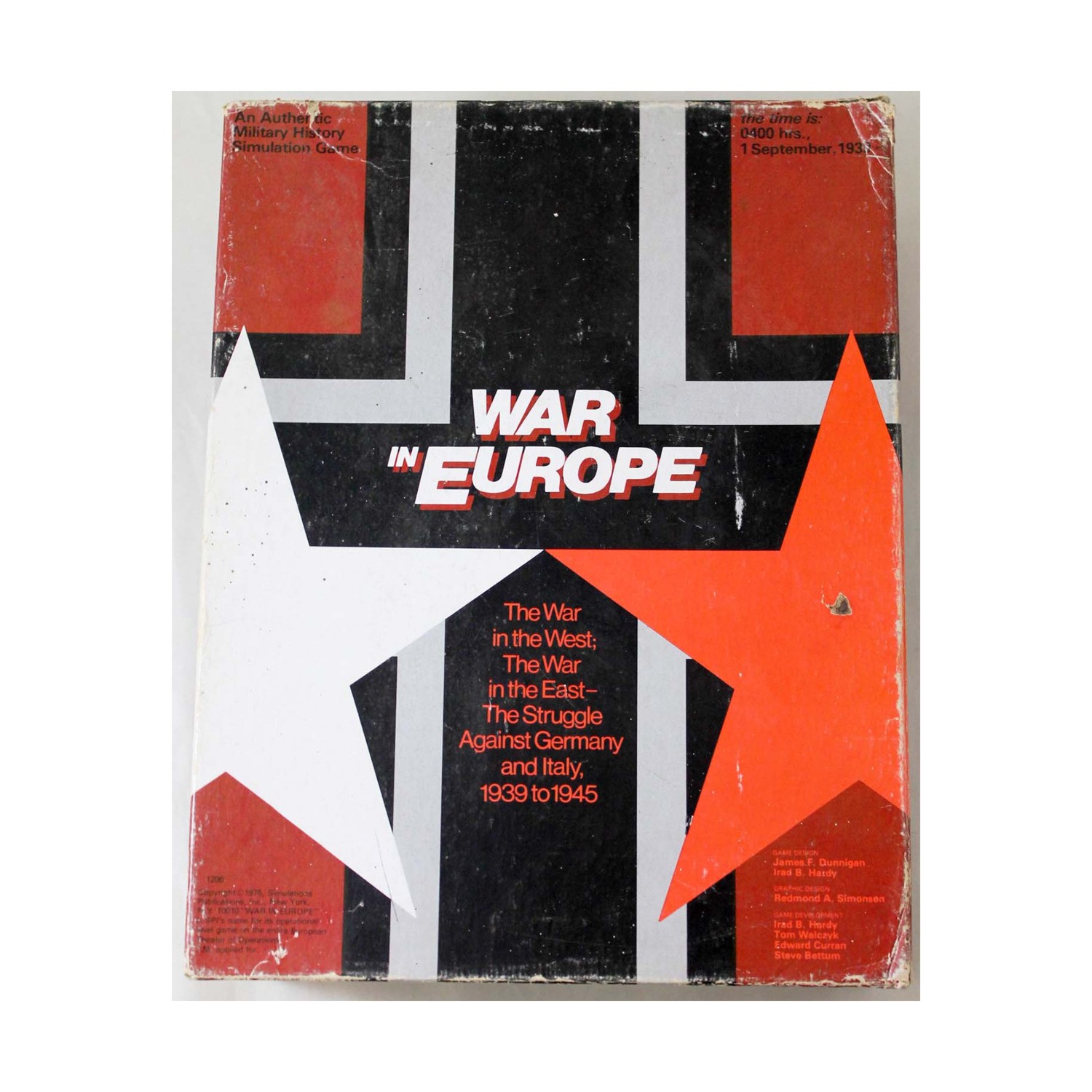 SPI WWII Boxed Game War in Europe Box Fair/VG+ | eBay