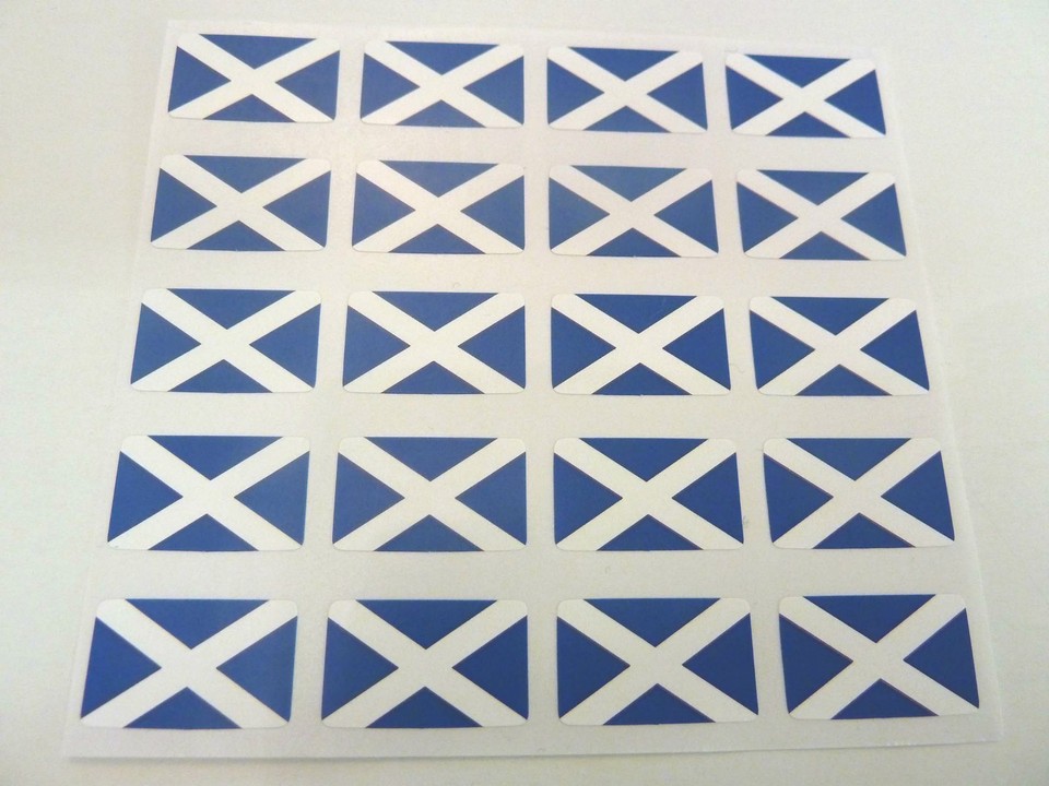 Scottish St Andrews Flag Stickers, Scotland Labels - Various Shapes ...